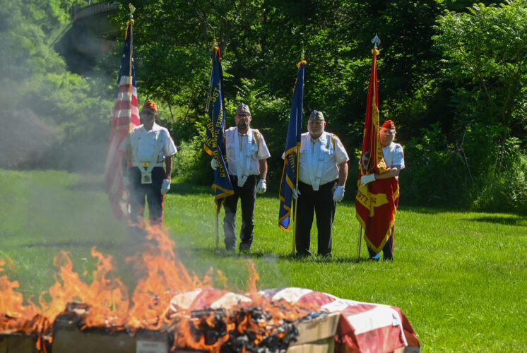 Local veterans hold flag retirement ceremonies | News, Sports, Jobs ...